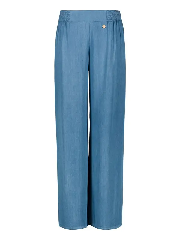 MARIANNE BY MARIE JORDANE Reese Fluid Pants - Blue