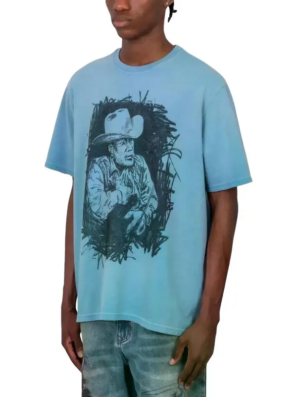 ONE OF THESE DAYS Best In The West Graphic-print T-shirt - Blue