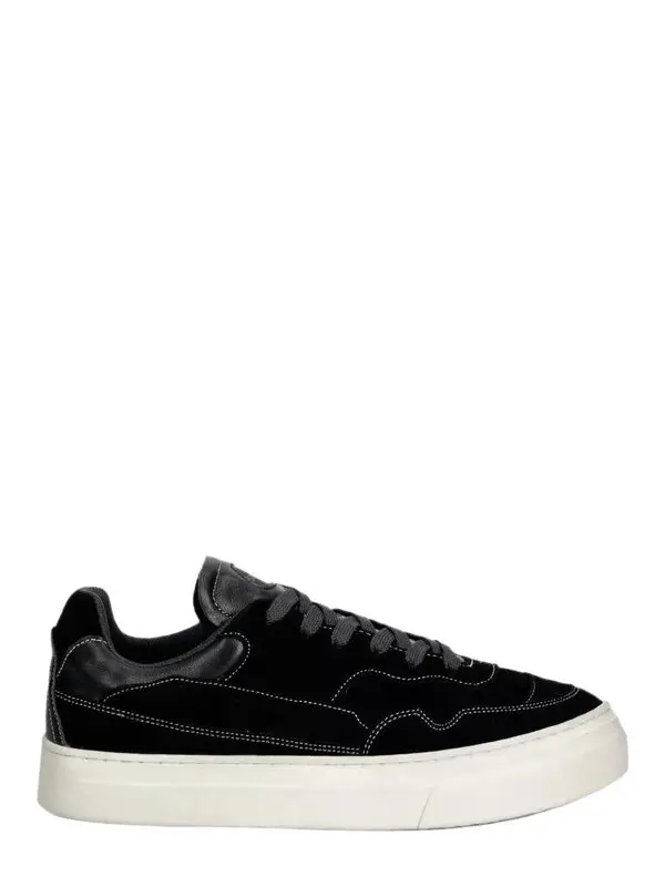 S.W.C STEPNEY WORKERS CLUB Omni Contrast-stitch Sneakers - Black