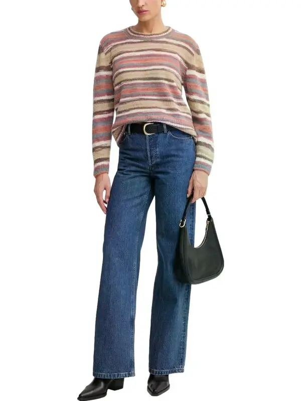 A.p.c. Gabby Striped Knit Sweater - Neutrals