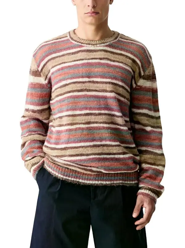 A.p.c. Hector Horizontal-stripe Sweater - Neutrals