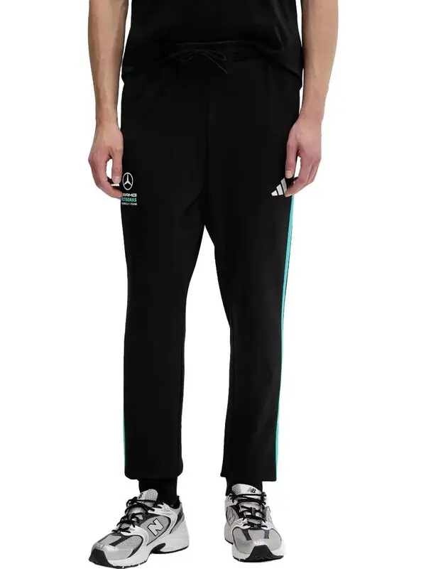 Adidas Mercedes-amg Petronas Side-stripe Track Pants - Black