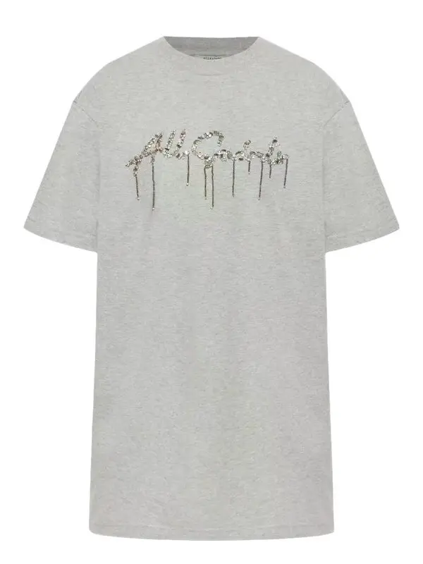 ALLSAINTS Sequin-embellished Logo T-shirt - Grey