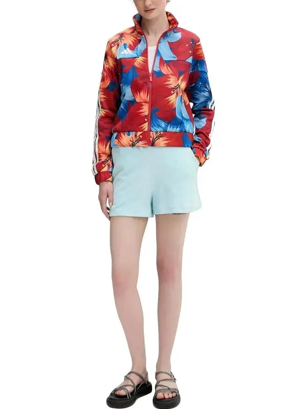 Adidas Farm Rio House Of Tiro Floral-print Sweat - Red