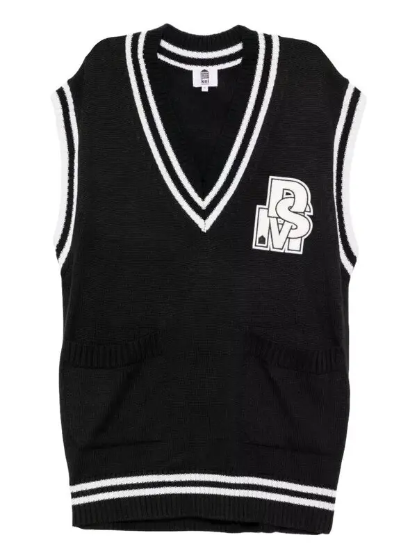 DOVER STREET MARKET Kei Ninomiya Patched Vest - Black