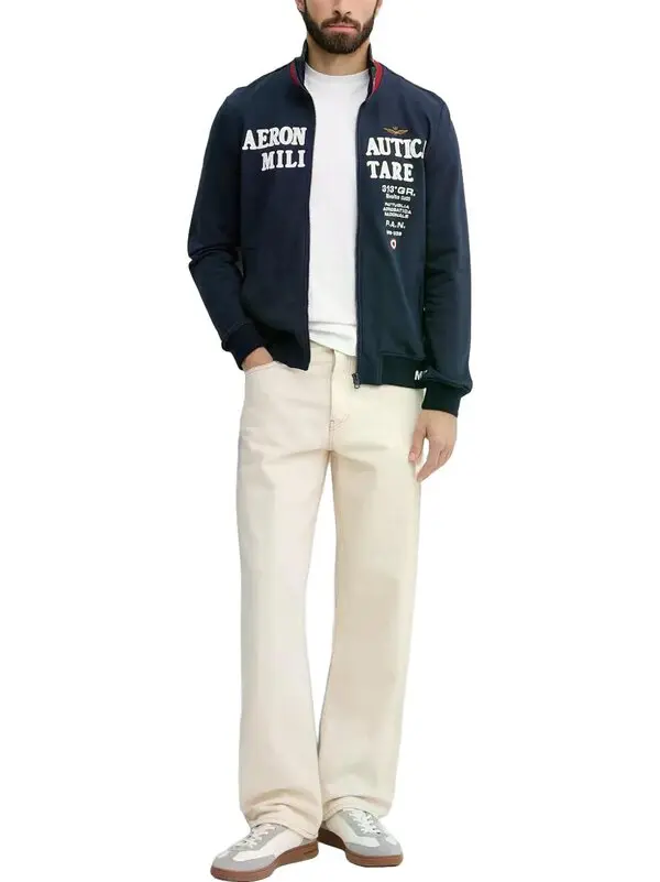 AERONAUTICA MILITARE Zip-up Sweatshirt - Blue