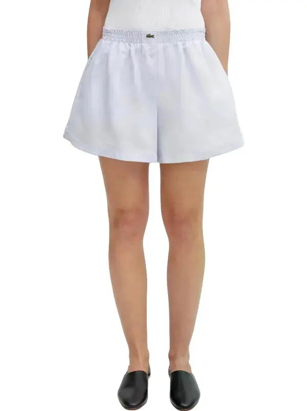 Lacoste Elasticated Shorts With Logo Patch - Blue