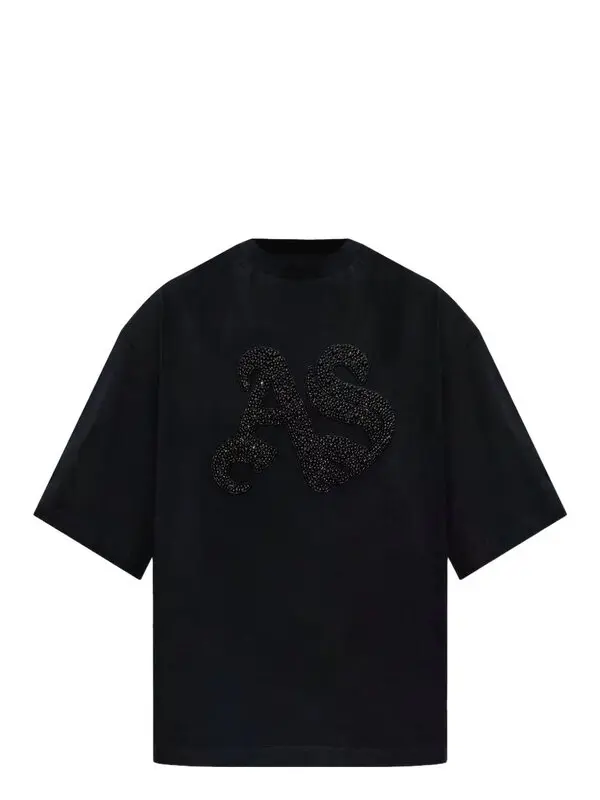 ALLSAINTS Amelie Bead-embellished T-shirt - Black
