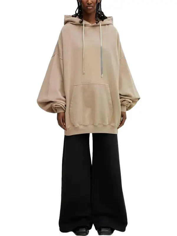 Rick Owens Oversized Drawstring Hoodie - Neutrals