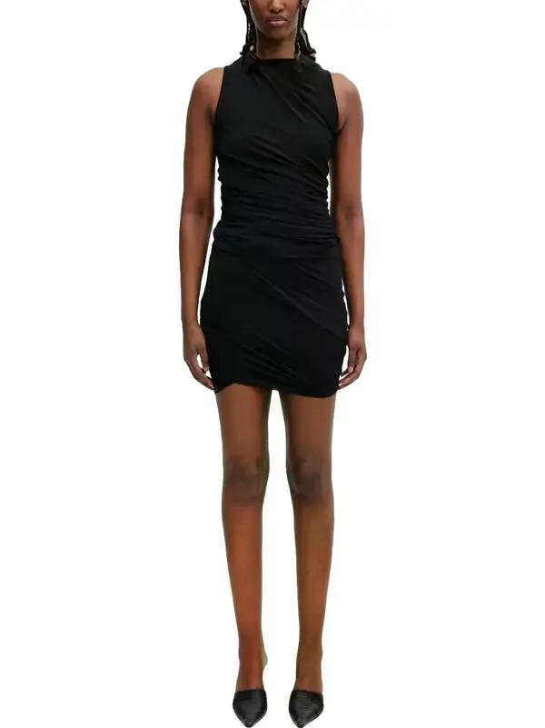 Rick Owens Luna Draped Sleeveless Top - Black