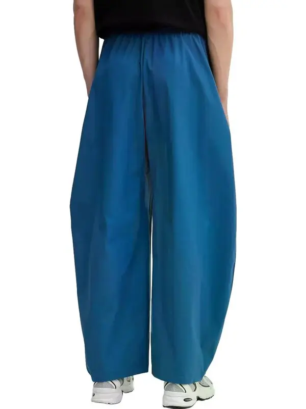 Adidas Logo-print Wide-leg Trousers - Blue