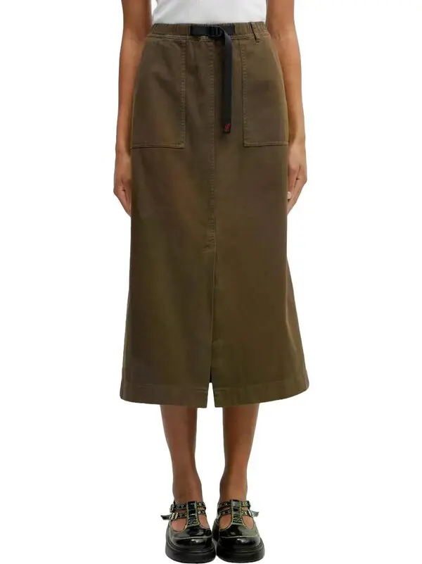 Gramicci Belted A-line Midi Skirt - Brown