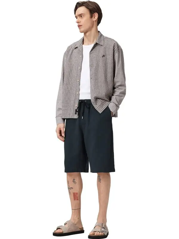 ALLSAINTS Taiko Relaxed Fit Shorts - Black