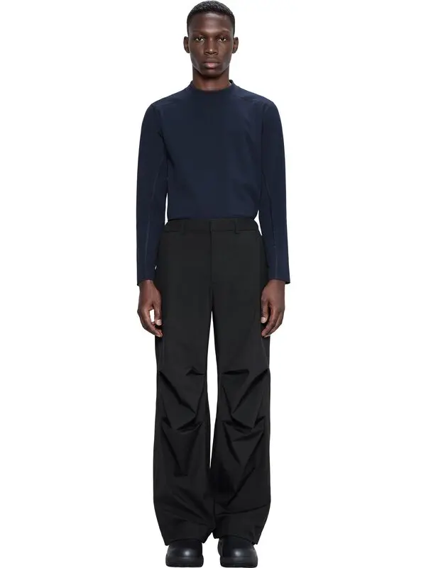 Rains Suva Hardshell Wide Leg Pants - Black