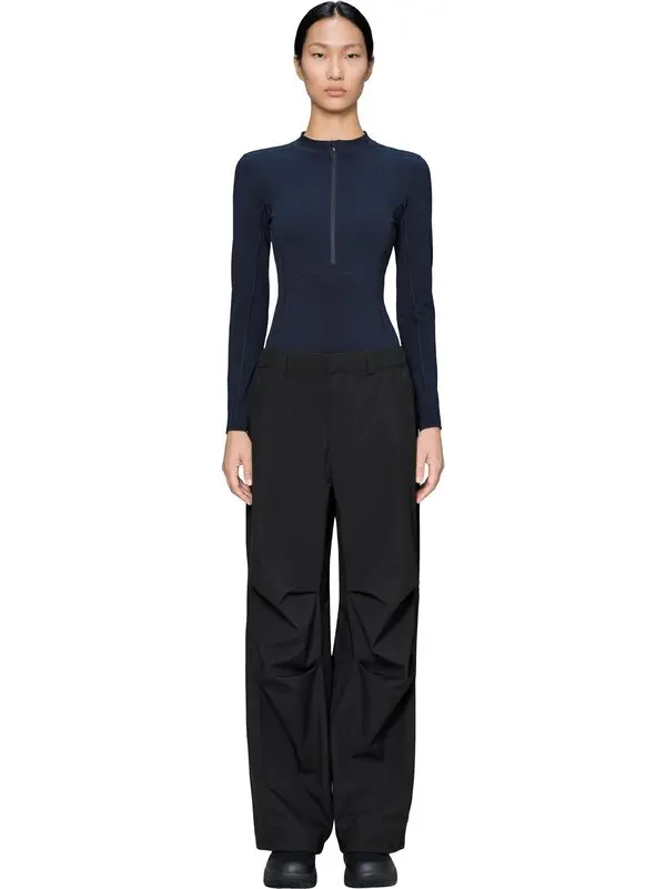 Rains Suva Hardshell Wide Leg Pants - Black