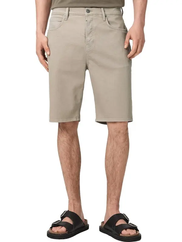 ALLSAINTS Slim Fit Cotton Shorts - Brown