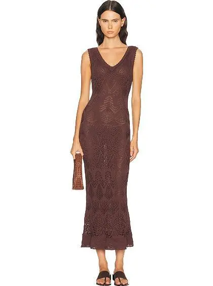 Staud Roan Knit Dress - Root