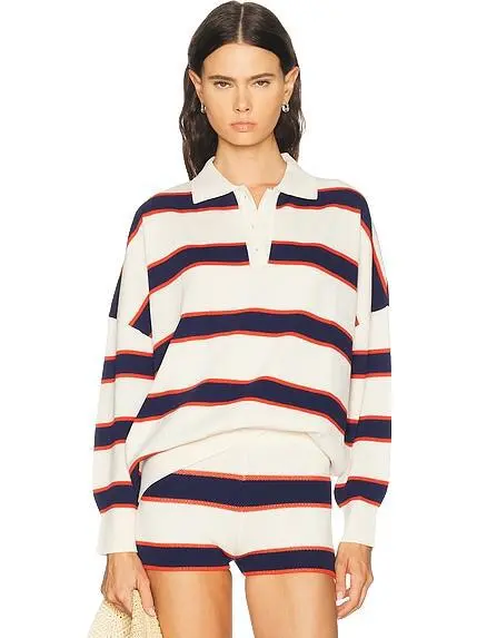 SEROYA Taby Sweater - Eggshell Stripe