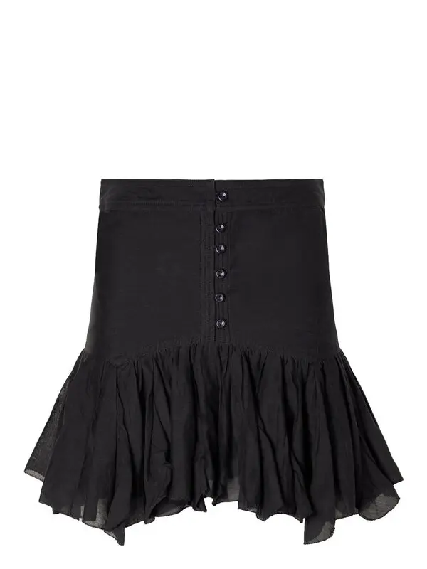MARANT ETOILE Daneen" Cotton-blend Mini Skirt - Black
