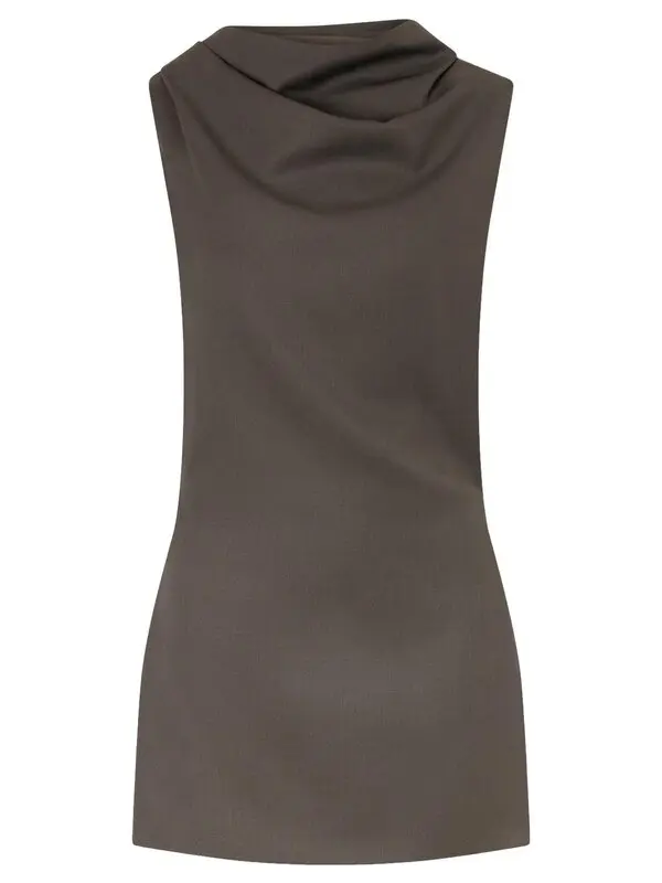 Khaite Astor Virgin Wool Mini Dress - Gray