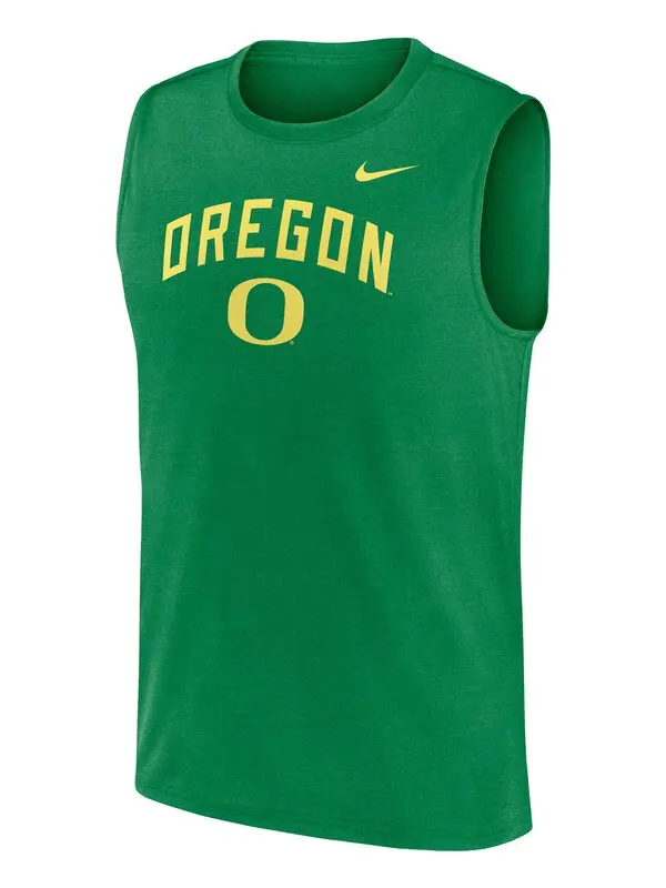 Nike Oregon Ducks Primetime Arch Legend Dri-fit Muscle Tank Top - Green