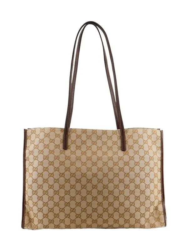 Gucci Gg Fabric Shoulder Bag - Cream