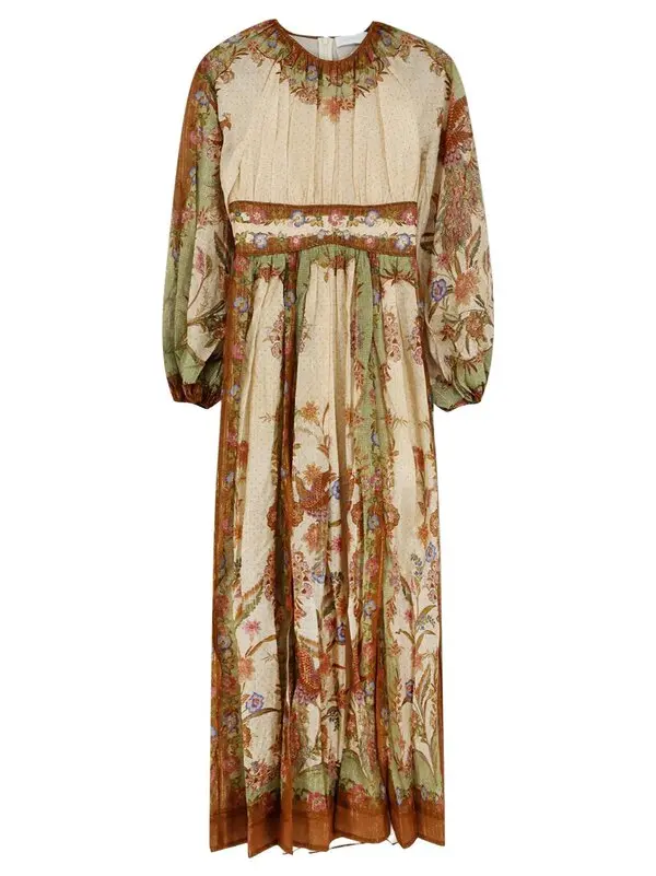 Zimmermann Indra Cotton And Silk Dress - Multicolor