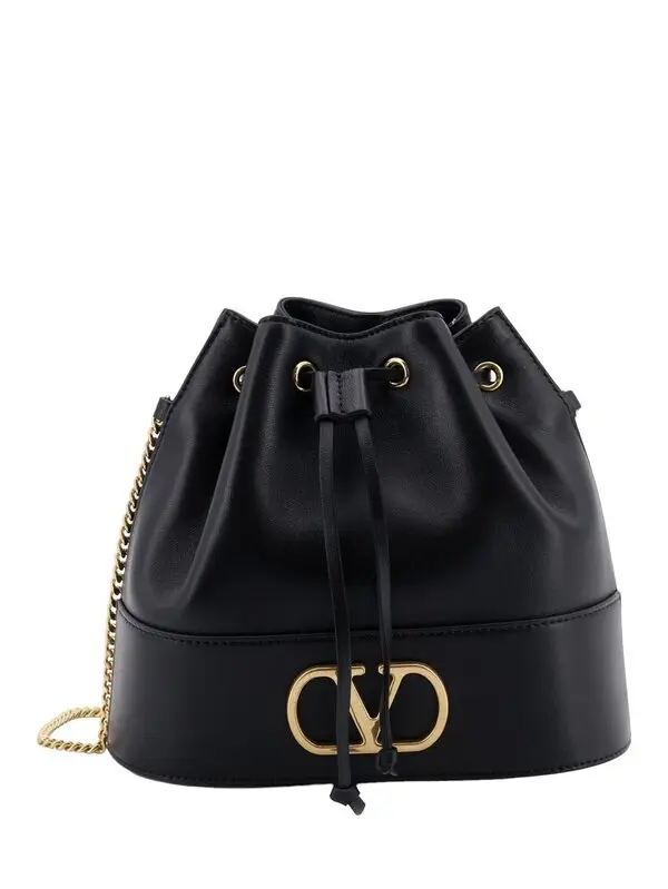 Valentino Garavani Vlogo Signature Leather Bucket Bag - Multicolor