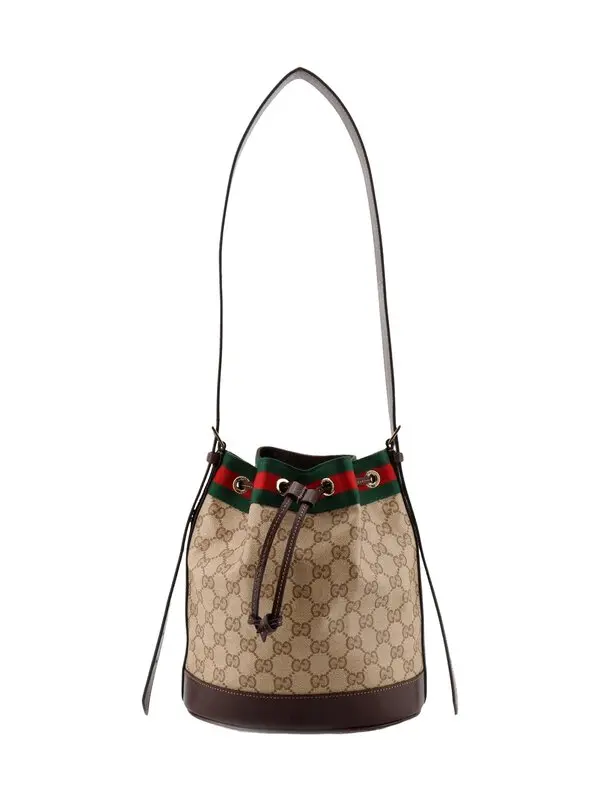 Gucci Gg Fabric Bucket Bag - Cream