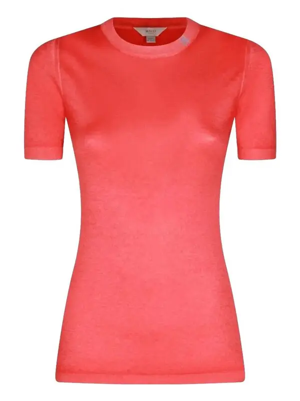 Malo Round Neck Short Sleeve Top - Multicolor