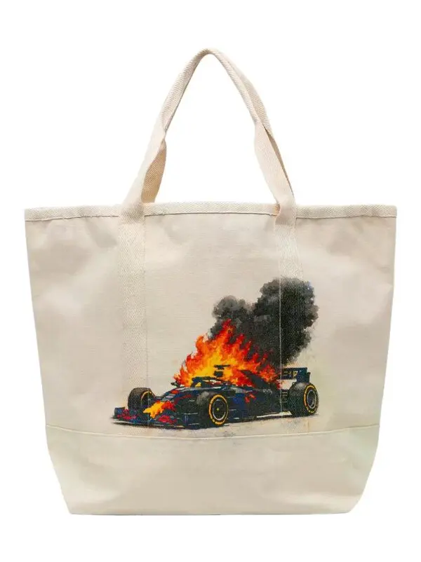 MELT Graphic Print Tote Bag - Neutrals