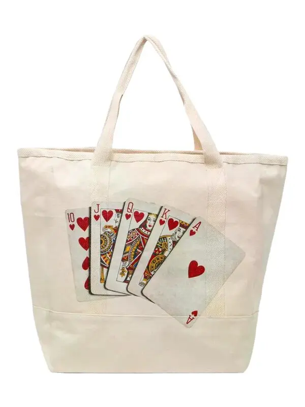 MELT Playing Card Print Tote Bag - Neutrals