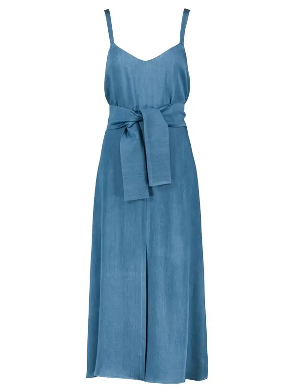 MARIANNE BY MARIE JORDANE Maxi Dress With Slit Detail - Blue