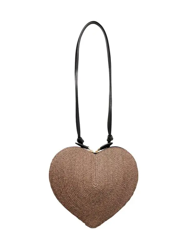 Alaïa Raffia Shoulder Bag - Brown