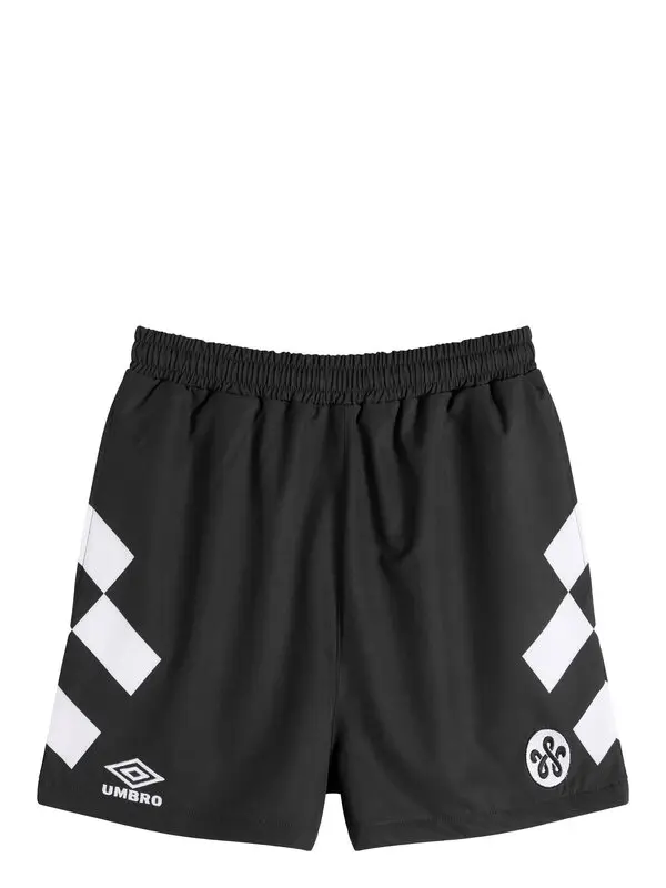 UMBRO X Woei Retro Football Shorts - Black