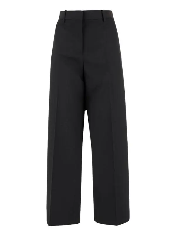 JIL SANDER Tailored Wool Trousers - Black