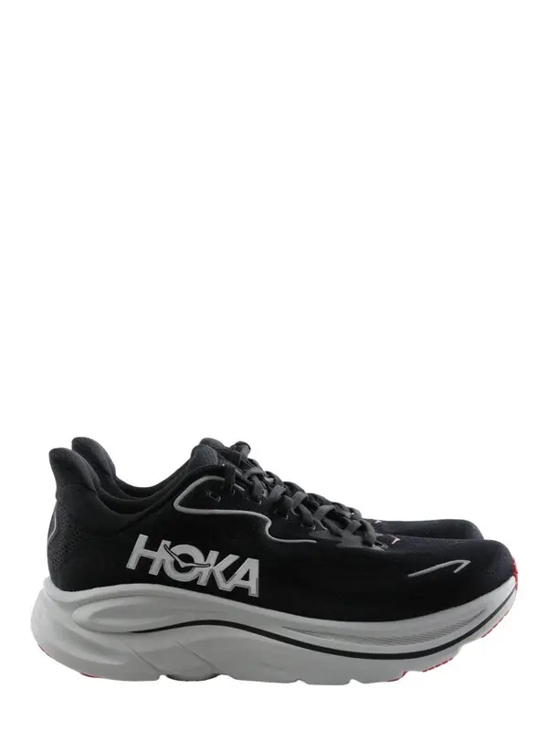 Hoka One One Clifton 10 Lace-up Sneakers - Black/silver