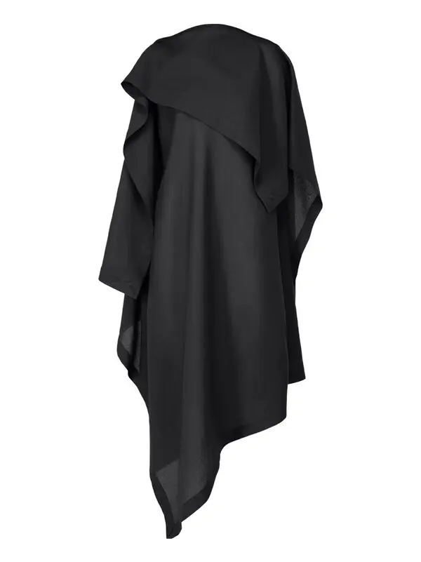 Issey Miyake Asymmetrical Draped Dress - Black