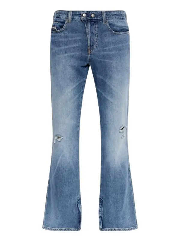 DIESEL® Distressed Flared Jeans - Blue