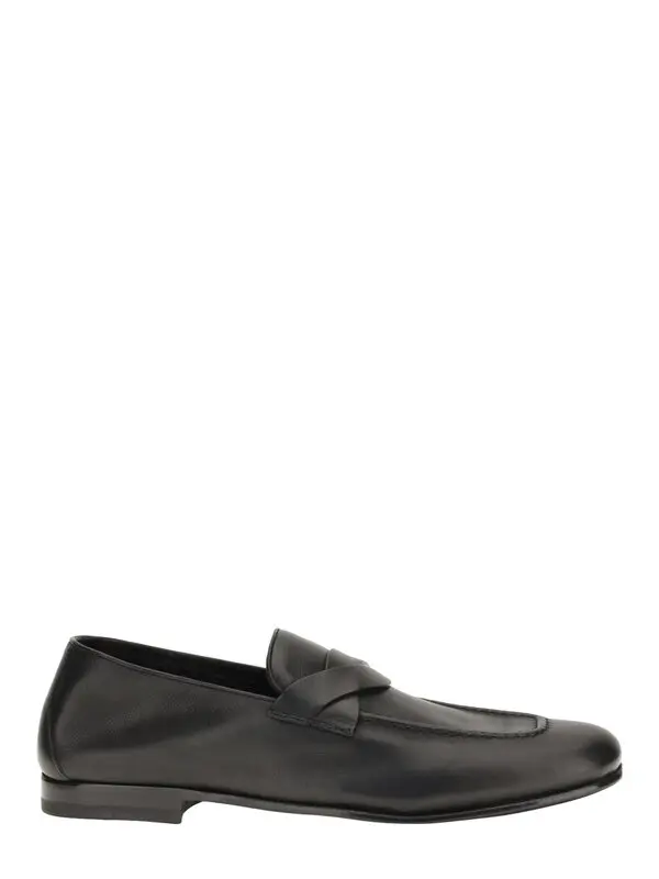 TOM FORD Gigi Crossover-strap Leather Loafers - Black