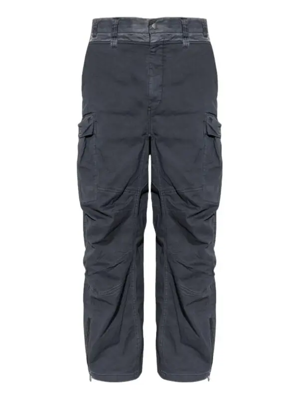 DIESEL® Relaxed Fit Cargo Pants - Blue