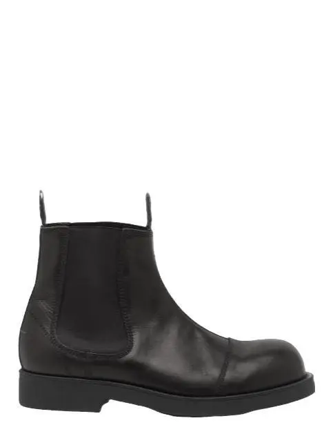 MAISON MARGIELA Calf Leather Chelsea Boots With Biker Sole - Black