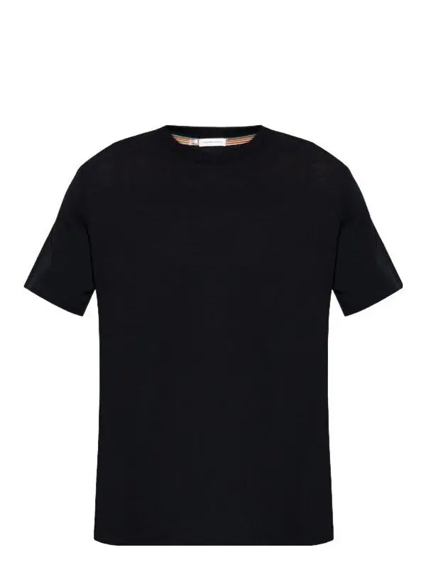 Paul Smith Crew-neck Wool T-shirt - Black