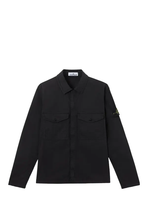 Stone Island Long-sleeved Shirt Jacket - Black
