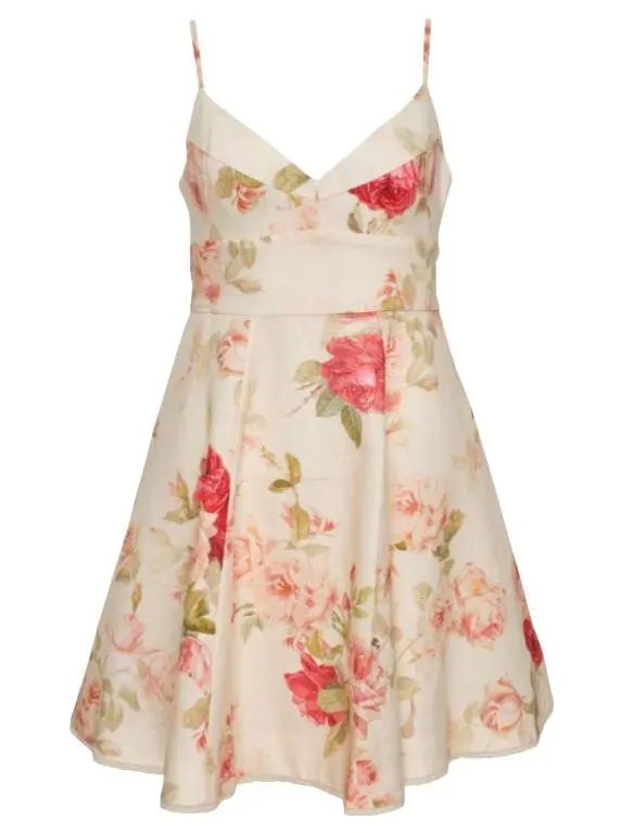 Zimmermann Roselight Floral Mini Dress - No