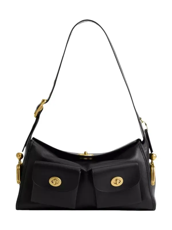 COACH Turnlock Haversack Bag - Black
