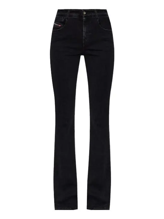 DIESEL® Belt Loop Flare Jeans - Black