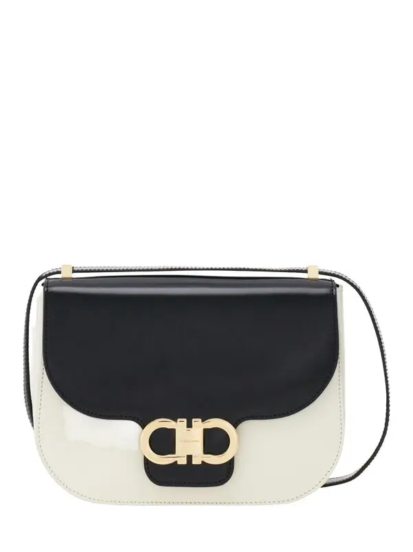 FERRAGAMO Flap Shoulder Bag - Black