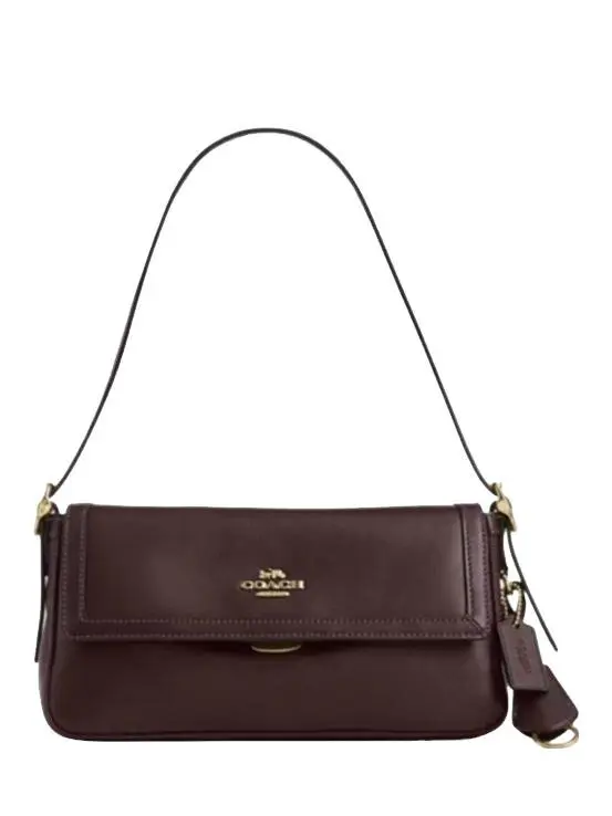 COACH Etta Small Flap Handbag - Black