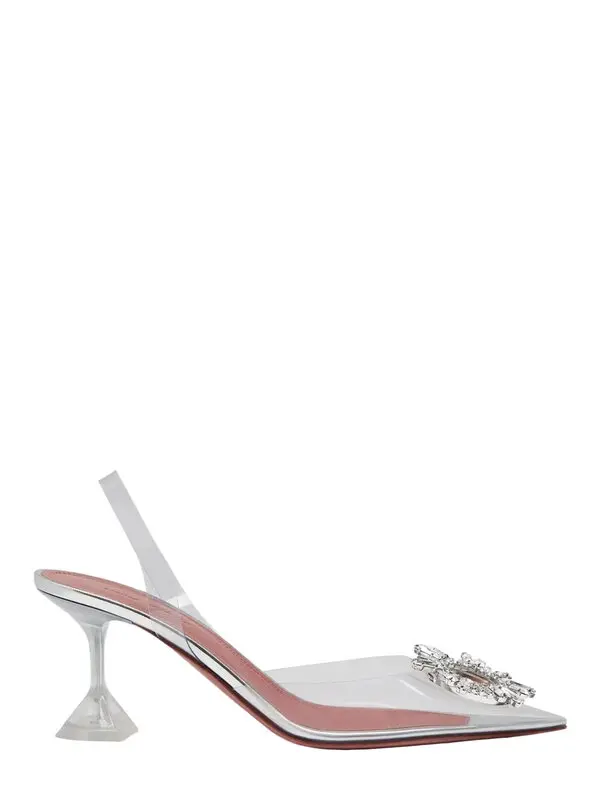 Amina Muaddi Pointed-toe High Heels - Transparent